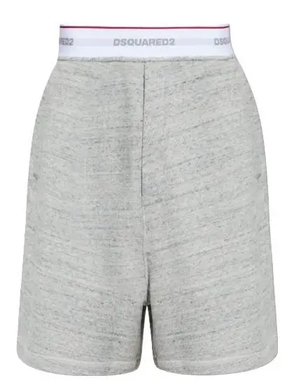 Dsquared2 Logo Waist Loose Fit Shorts - Gray