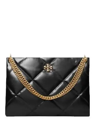 Tory Burch Kira Diamond Quilt Satchel Bag - Black