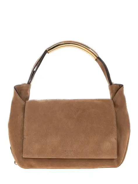 Moschino Suede Tote Bag - Brown