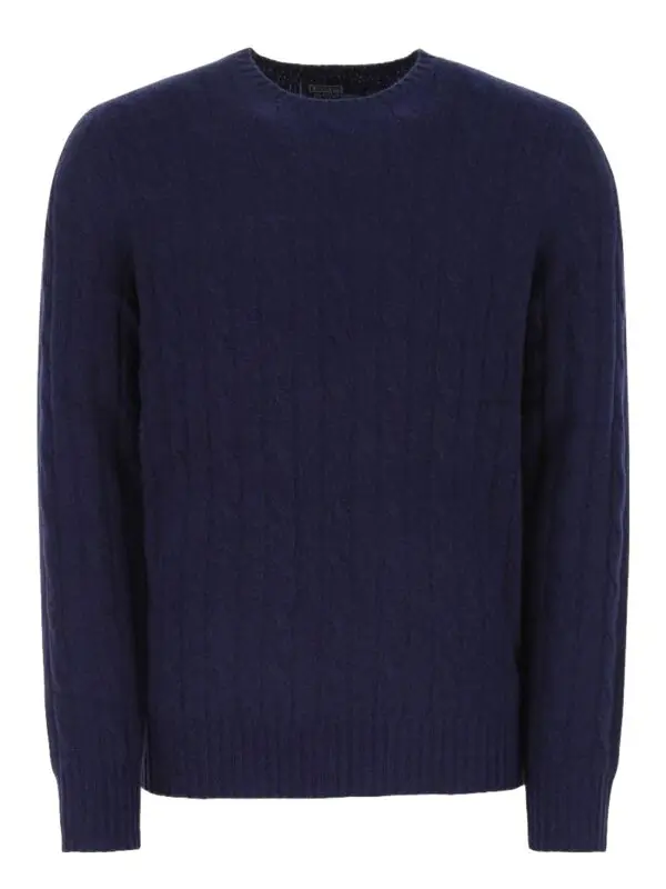 Polo Ralph Lauren Crewneck Cable Knit Pullover - Black