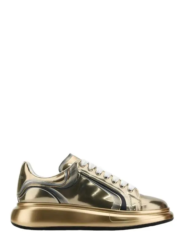 Alexander McQueen Round Toe Low Top Sneakers - Nude