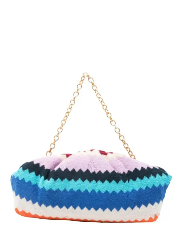 Missoni Zigzag Knit Chain Handbag - Blue