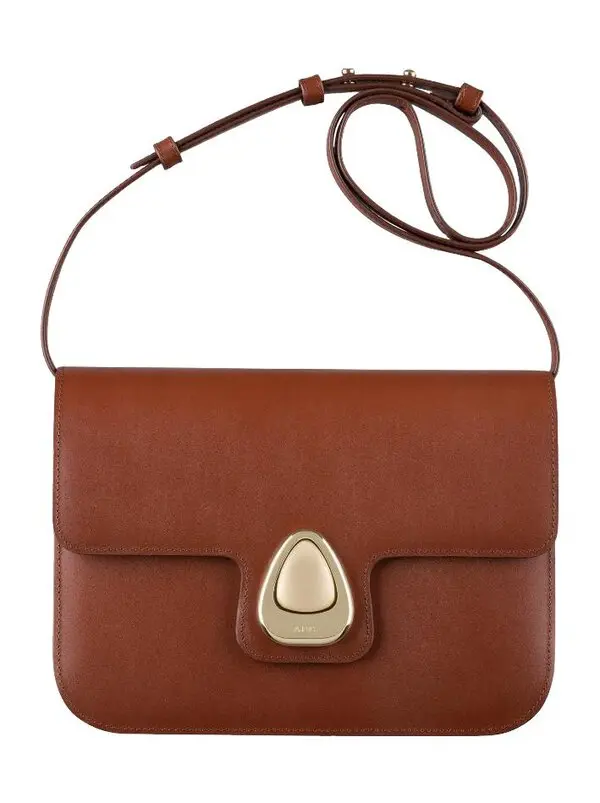 A.p.c. Logo Plaque Tote Bag - Brown