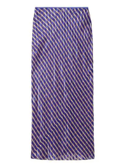 Dries Van Noten Devor Midi Skirt - Purple
