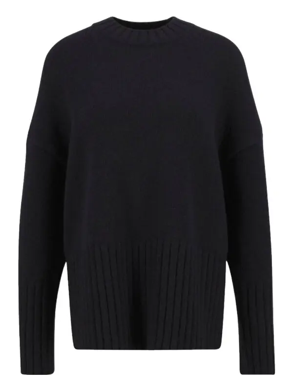 Barbour Ribbed Knit Jumper - Black