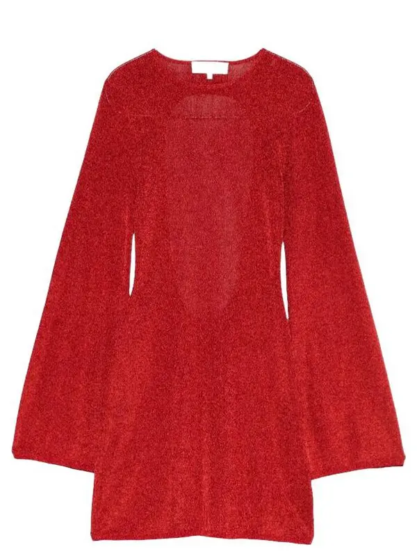 Ba&sh Long Sleeve Mini Dress - Red