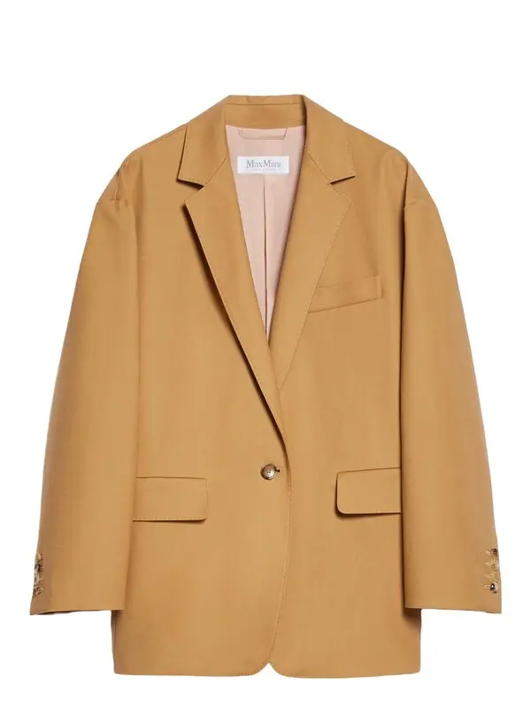Max Mara Monica Single-breasted Jacket - Honey-colored