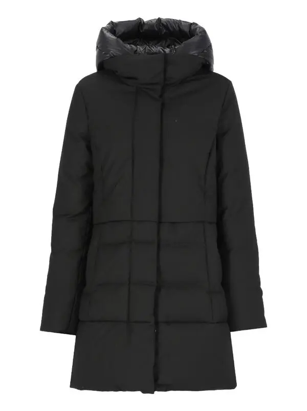 Woolrich Hooded Down Coat - Black
