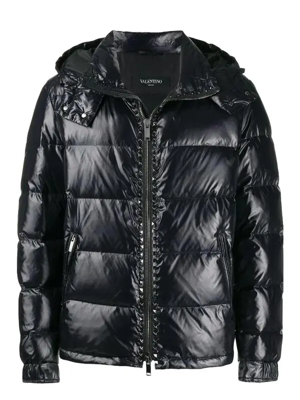 Valentino Garavani Padded Rockstud Coat - Black