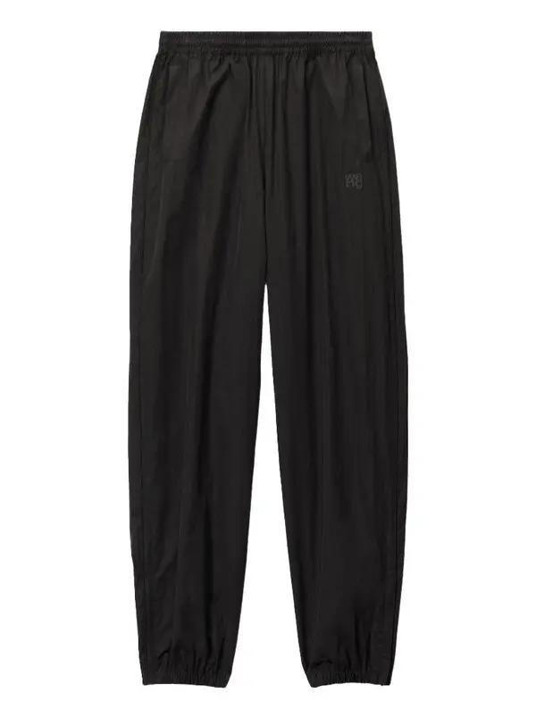 Alexander Wang Logo High Waist Track Shorts - Black