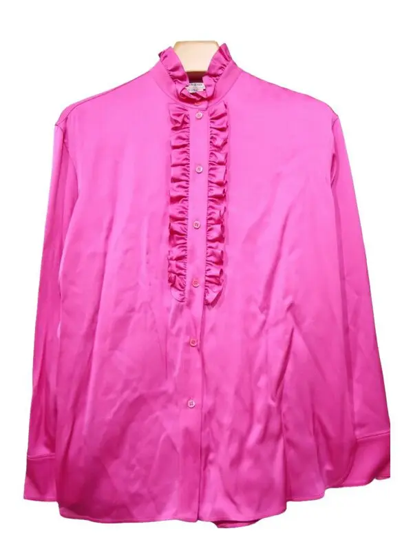 Alexander McQueen Ruffled Button-up Shirt - Pink