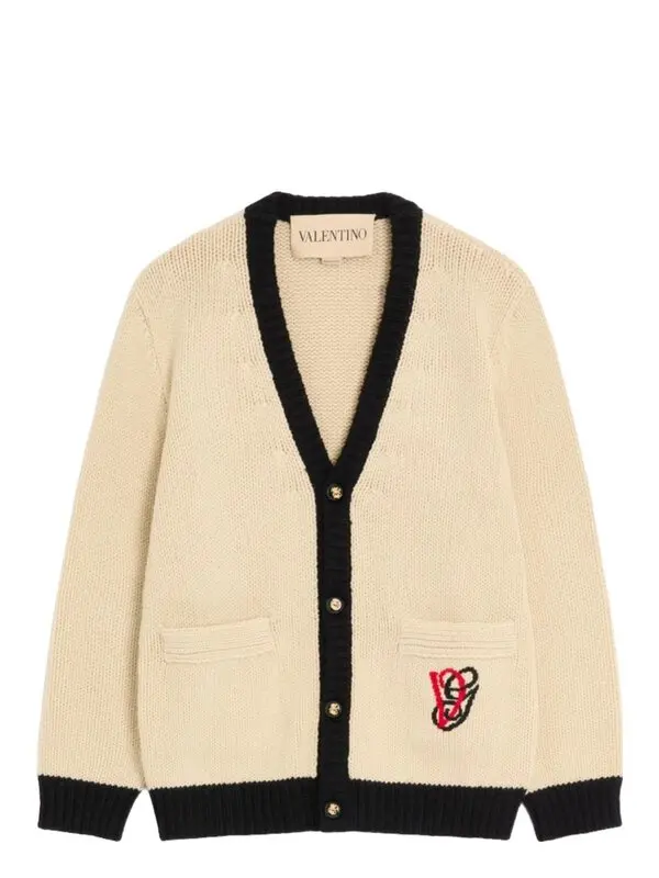 Valentino Garavani Wool Cardigan - Nude