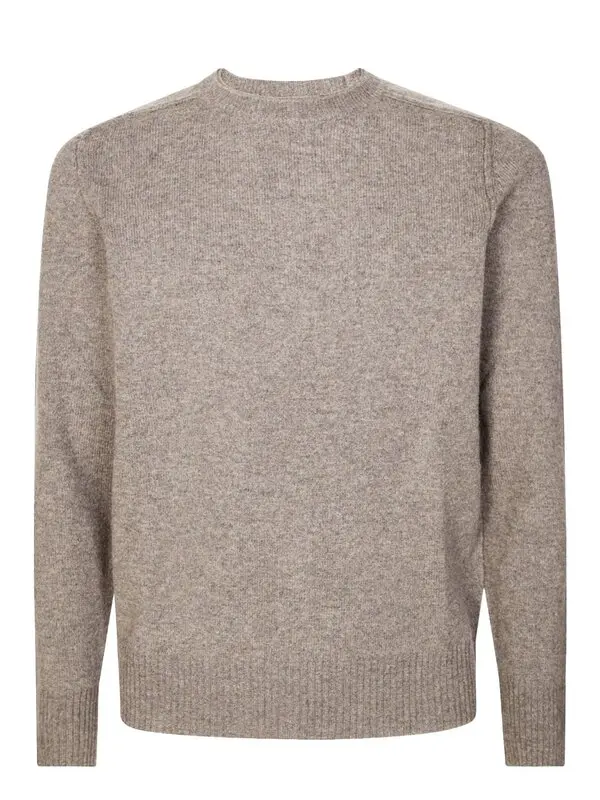 PAOLO PECORA Reverse Stitch Crewneck Jumper - Grey