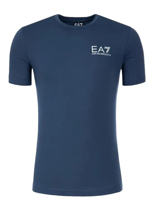EA7 Logo Printed T-shirt - Blue