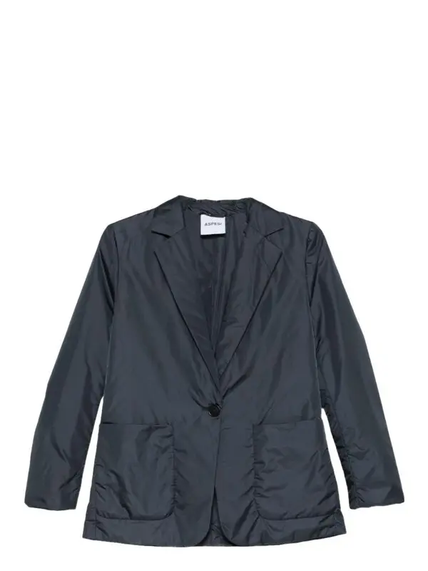 Aspesi Single-breasted Pocket Blazer - Black