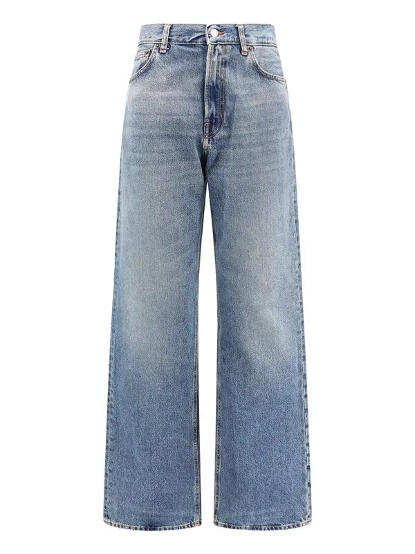 HAIKURE Korea Piano Denim Jeans - Blue
