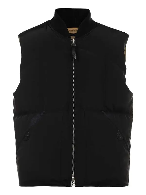 TOM FORD Zip-front Padded Gilet - Black