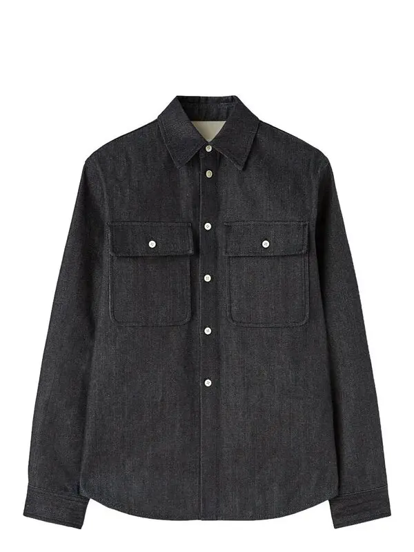 JIL SANDER Denim Overshirt - Black