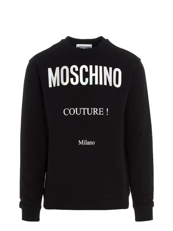 Moschino Embroidered Crewneck Sweatshirt - Black