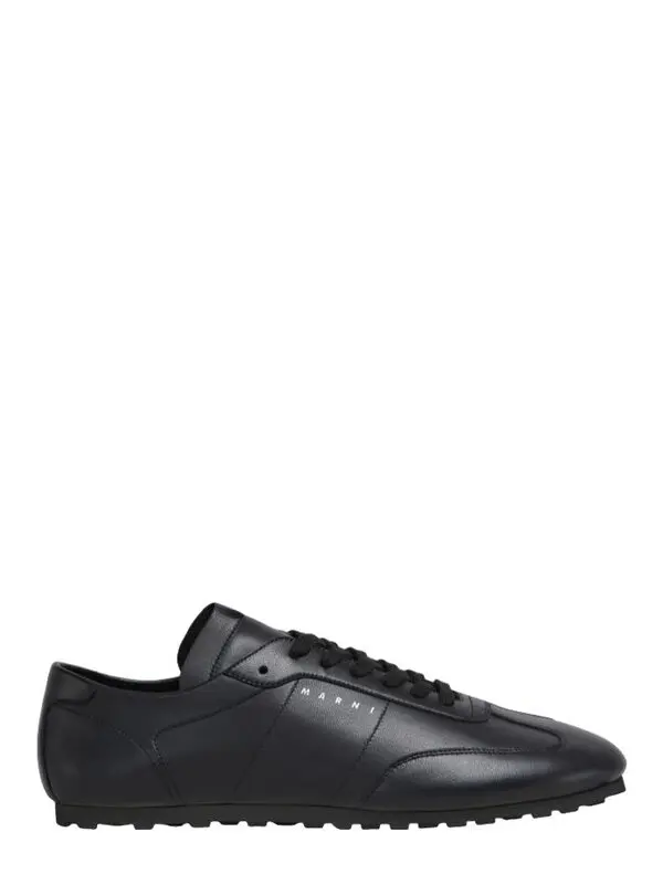 Marni Logo Detail Low-top Sneakers - Black