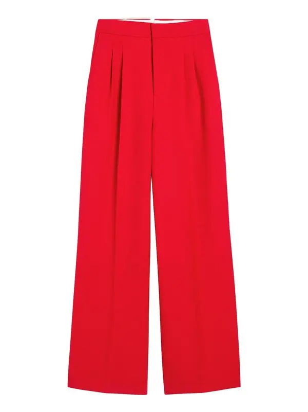Ami High-waist Wide-leg Trousers - Red
