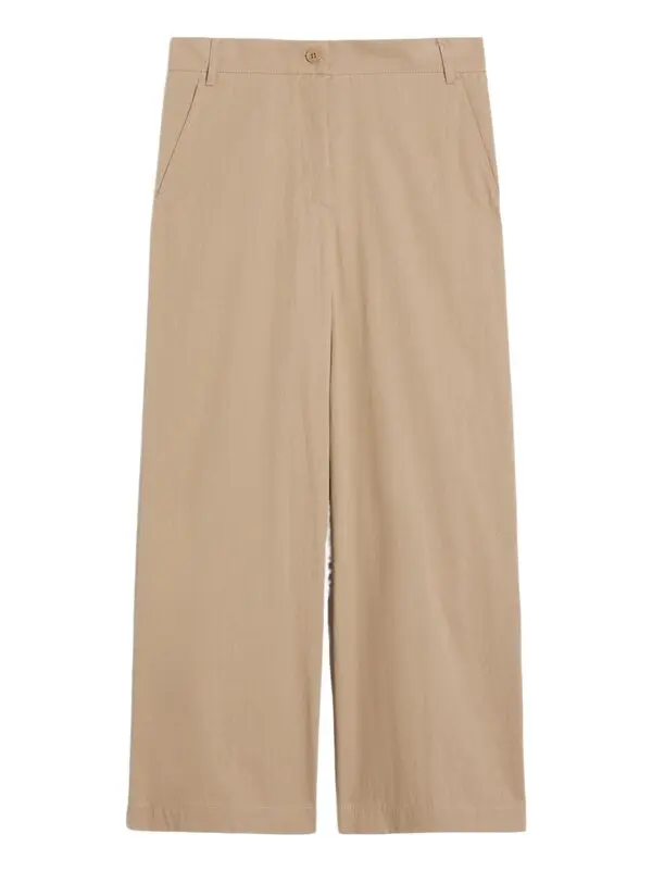 Max Mara Ronco Wide Leg Trousers - Nude
