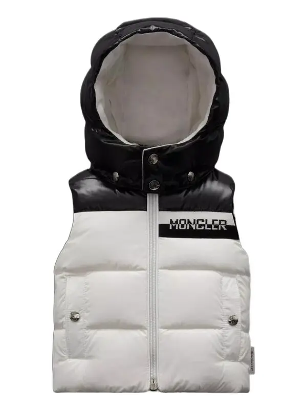 Moncler Nurow Down Gilet With Removable Hood - Gray