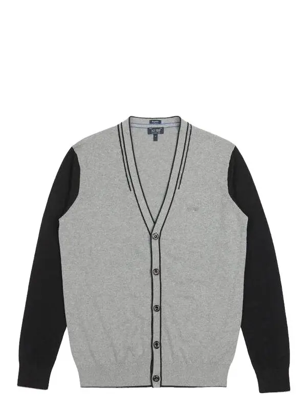 Emporio Armani V-neck Cardigan - Gray