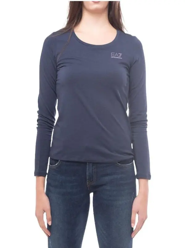 EA7 Long Sleeve Crewneck T-shirt - Blue