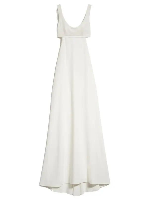 Max Mara Cut-out Maxi Dress - Gray