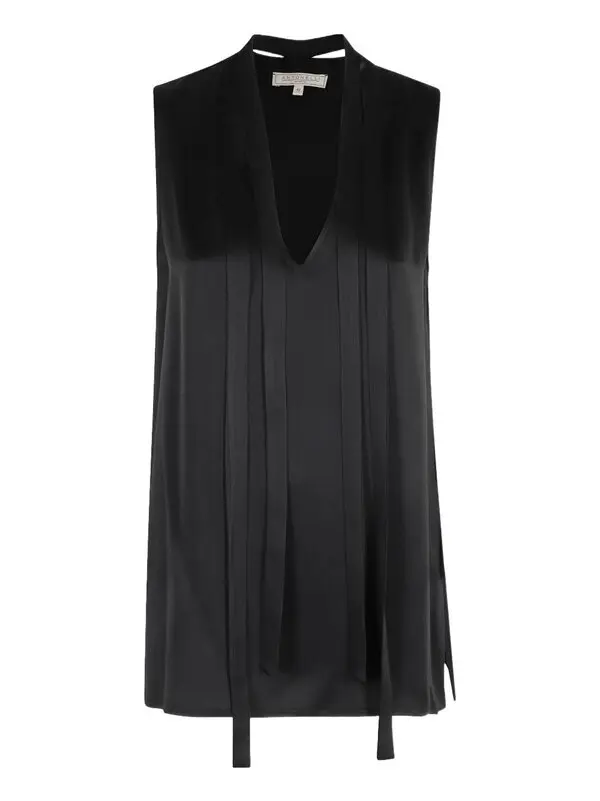 Antonelli Firenze V-neck Sleeveless Cover-up - Black