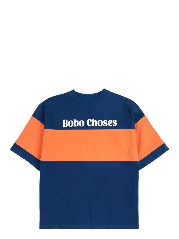 BOBO CHOSES Color-block T-shirt - Navy Blue