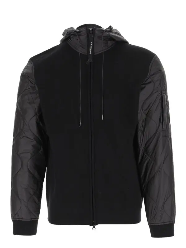 C.P. COMPANY Hooded Patch-pocket Jacket - Black