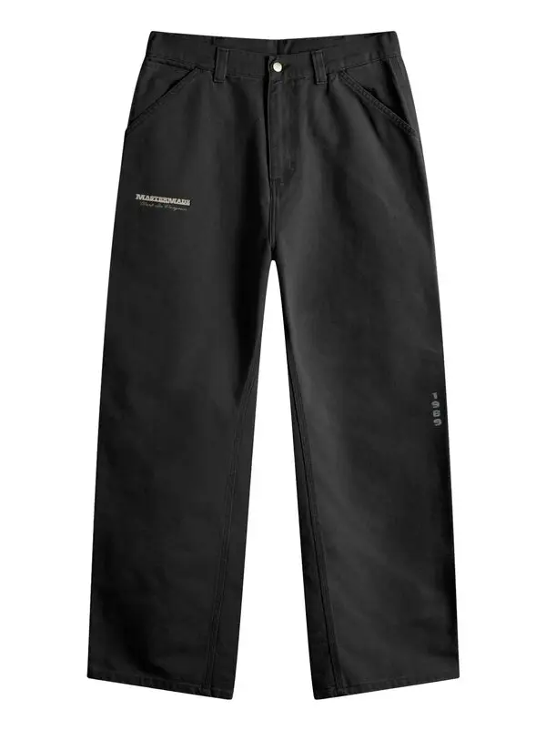 Carhartt Work In Progress Organic Cotton Jeans With Graphic Prints - Black