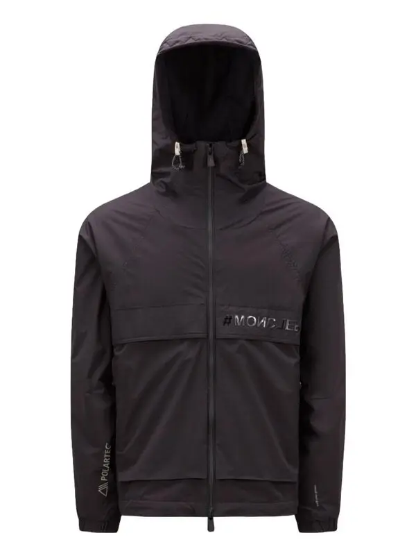 Moncler Foret Hooded Zip-up Jacket With Polartec Alpha Insulation - Black