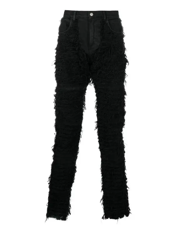 1017 Alyx 9sm X Distressed Straight-leg Jeans - Black