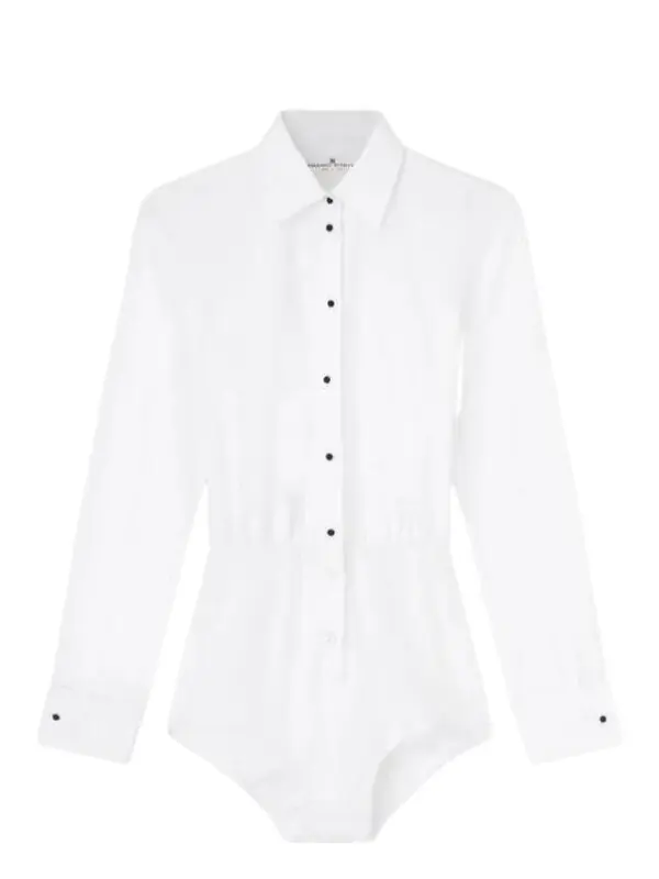 Ermanno Scervino Button Bodysuit - White