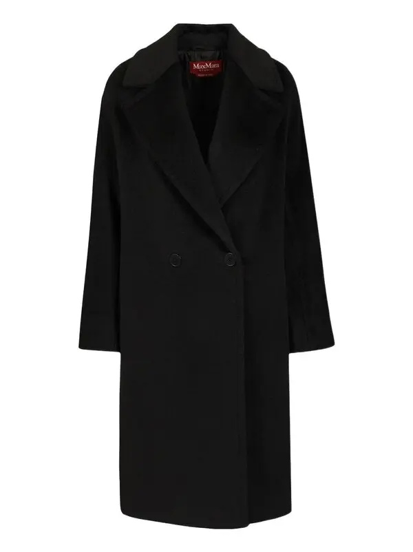 Max Mara Tokio Double Breasted Coat - Black