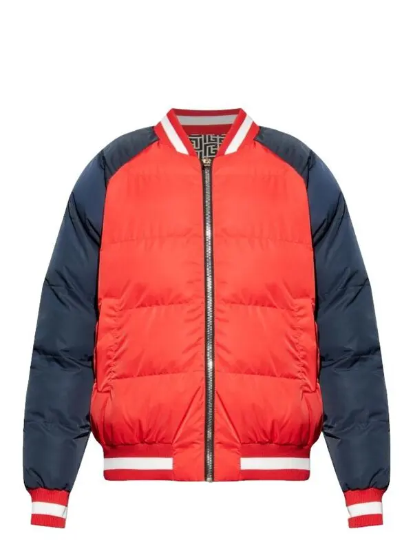 Balmain Reversible Padded Bomber Jacket - Red
