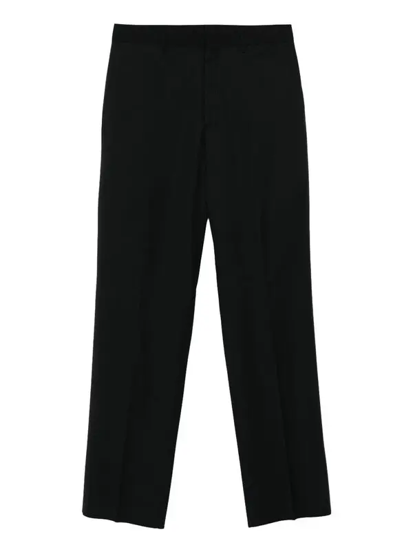 Tagliatore Tailored Straight Leg Trousers - Black