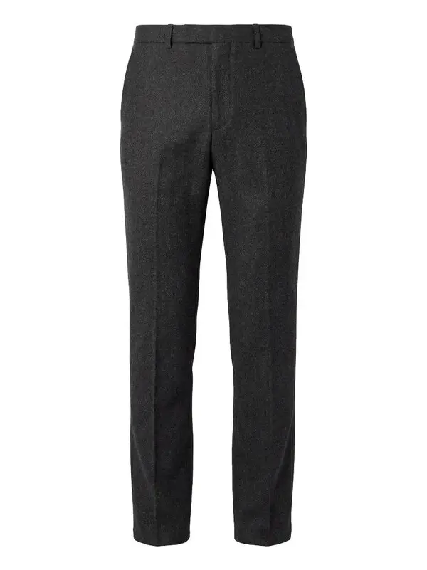 Gucci Mouliné Straight Leg Pants - Grey And Black