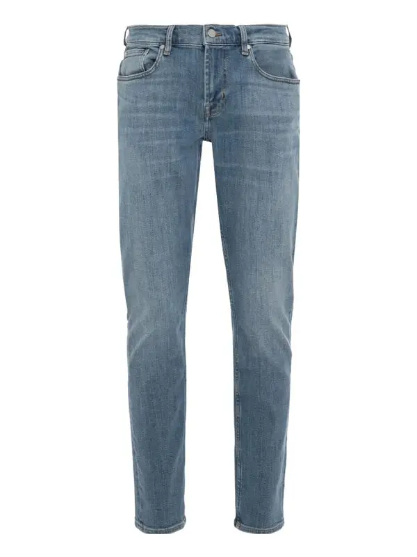 7 For All Mankind Mid-rise Skinny Jeans - Blue