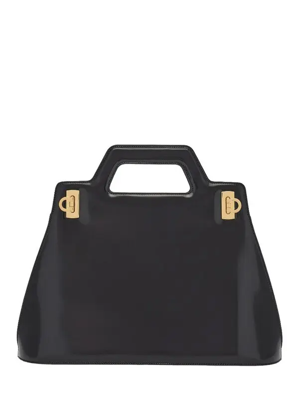 FERRAGAMO Wanda Handbag - Black
