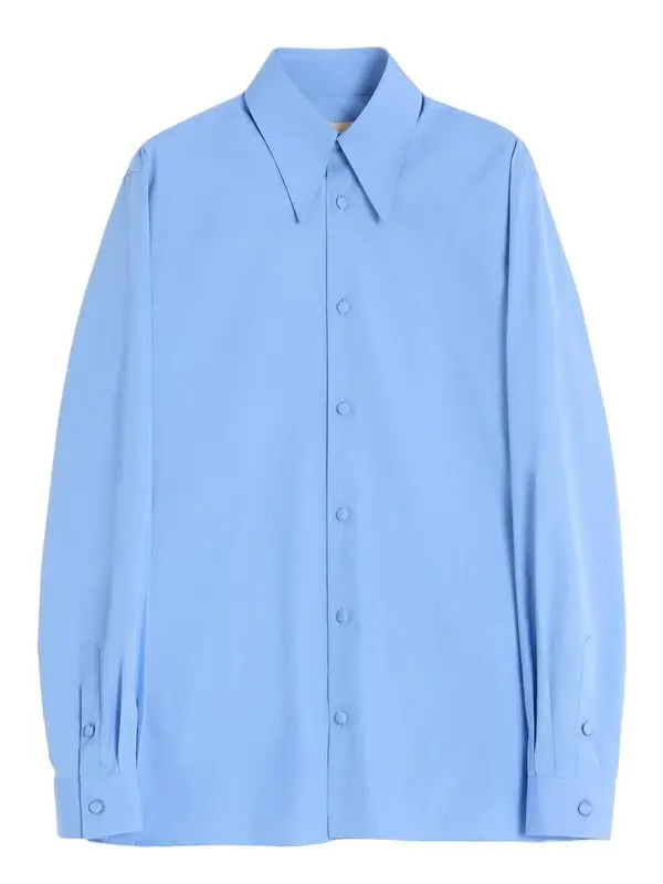 Valentino Garavani Button-up Long-sleeved Shirt - Sky Blue