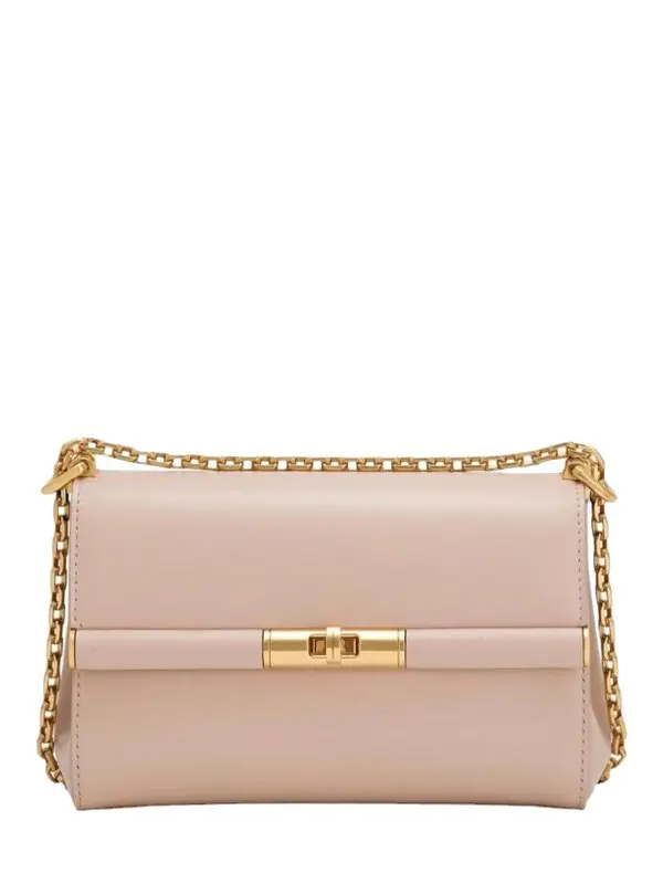 Dolce & Gabbana Mini Marlene City Bag With Turnbuckle Flap And Chain Strap - Nude