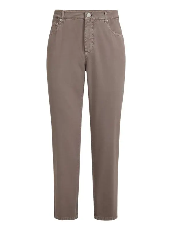 Brunello Cucinelli Garment-dyed Five-pocket Trousers - Hazelnut Color