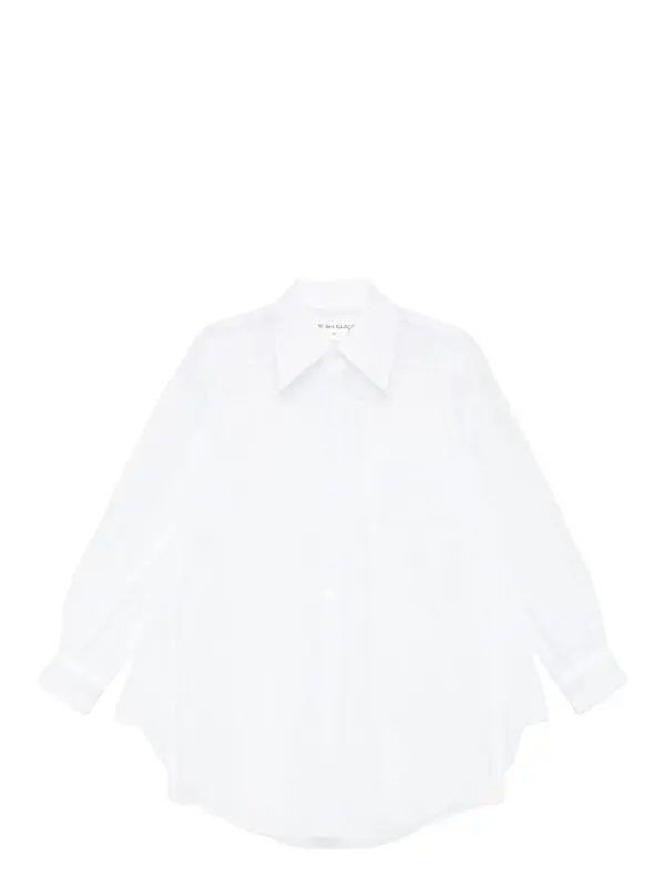 Comme Des Garçons Sheer Button-up Shirt - White