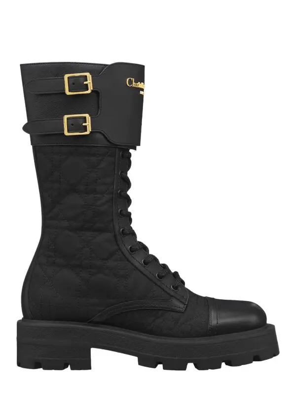 Dior D-trap Combat Boots - Black