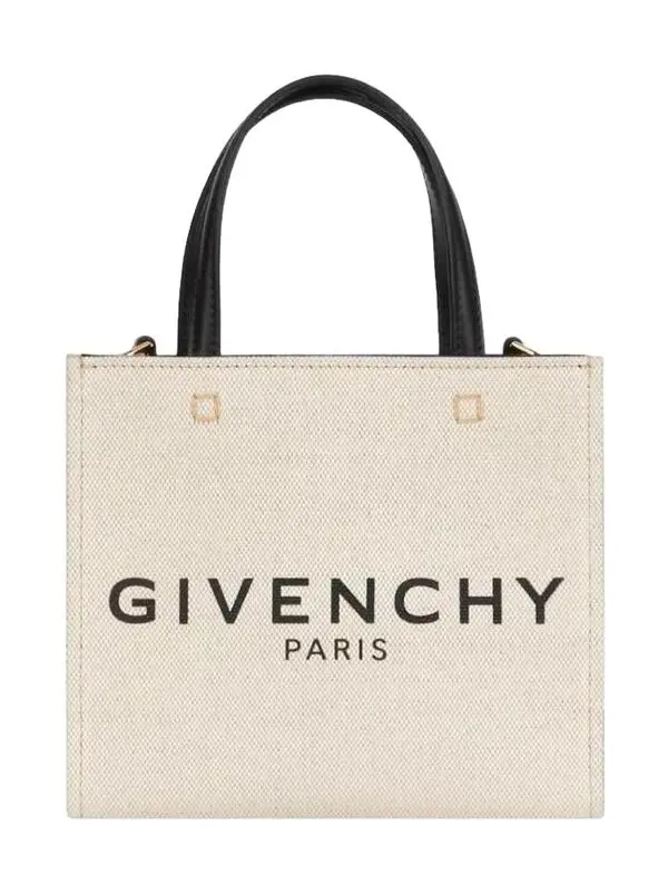 Givenchy Mini G Tote Bag - Beige/black