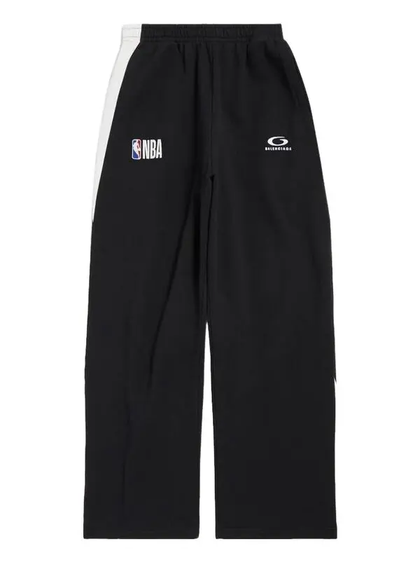 Balenciaga Nba Collaboration Oversized Sweatpants - Black/white